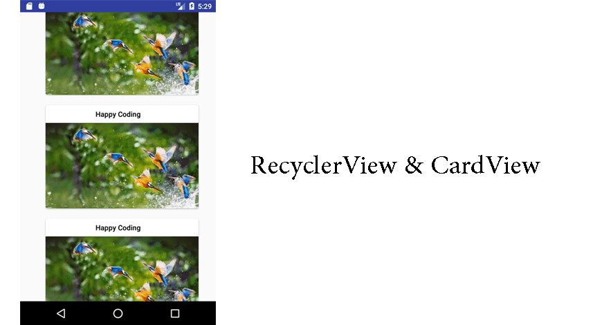 طراحی متریال دیزاین با RecyclerView و CardView - آموزش برنامه نویسی اندروید