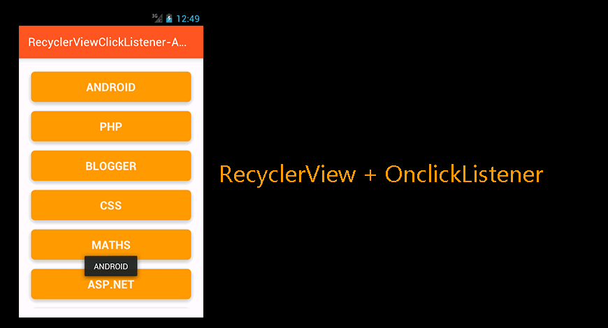 آموزش ایجاد رویداد کلیک در RecyclerView - آموزش برنامه نویسی اندروید